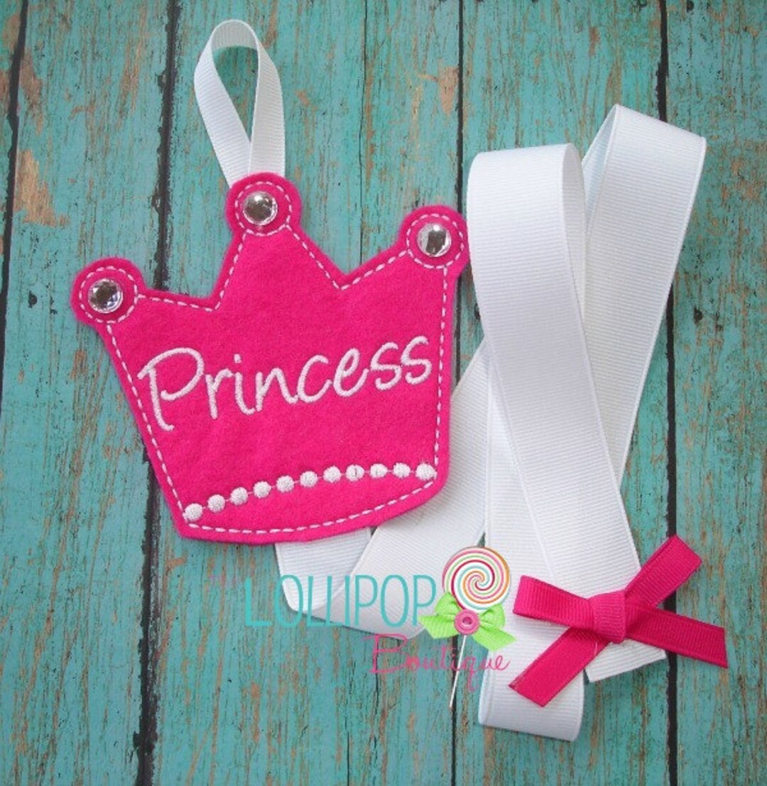 Princess Crown Felt Bow Holder Felt Bow Holder Hair Clip - Etsy