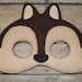 Chipmunk Felt Mask, Felt Mask, Dress up Mask, Halloween Mask, Pretend ...