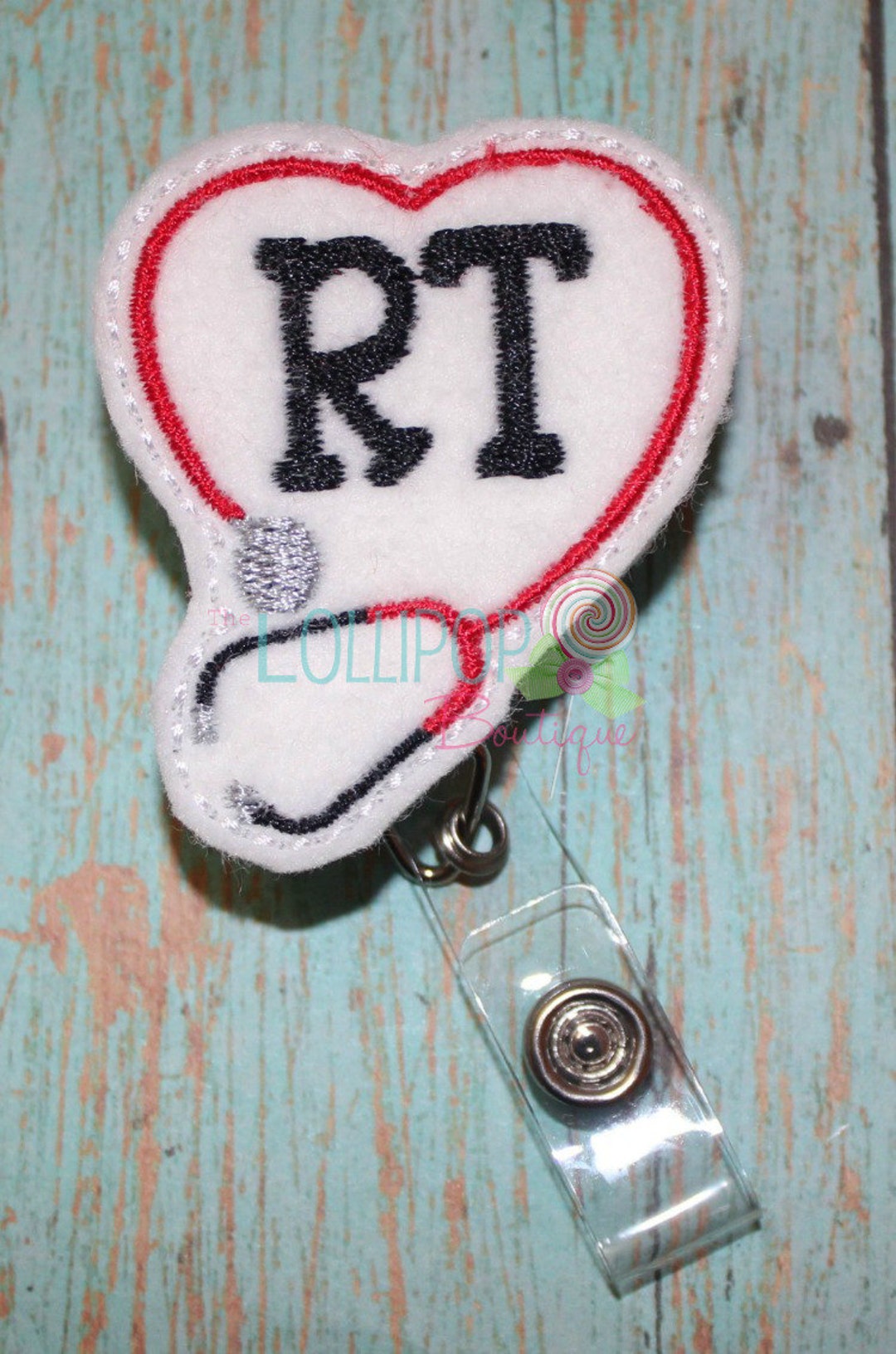 RT Nurse Badge Reel ~ Felt Badge Reel ~ Nurse ID Badge Holder ~ ID ...