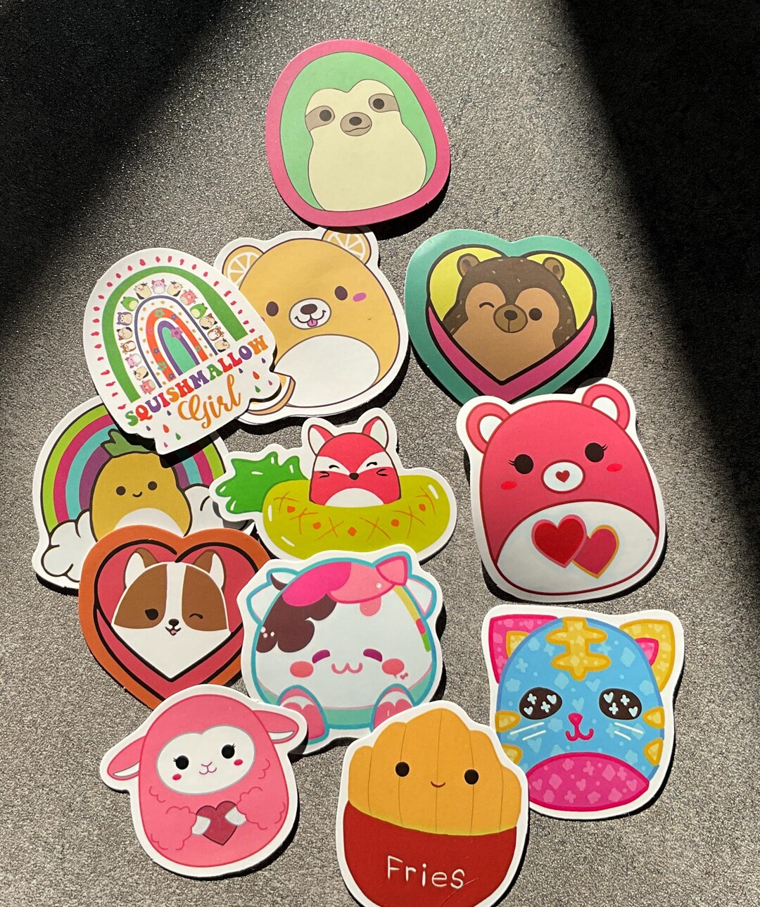 Squishmallow Inspired Sticker Bundle, 13 Stickers, Scrapbook, Craft ...
