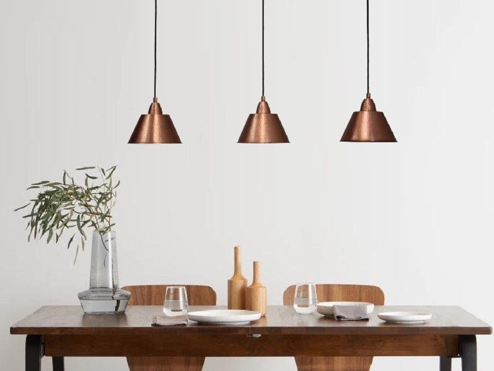 Soluna Copper Linear Chandelier | Provincial | 3 | Matte Copper - Etsy