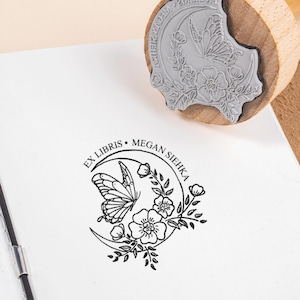 Personalised 4cm Rubber Stamp ,book Stamp,custom Branding Stamp Set ...