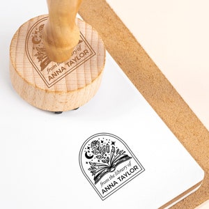 Personalised 4cm Rubber Stamp ,book Stamp,custom Branding Stamp Set ...
