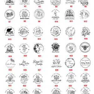 Personalised 4cm Rubber Stamp ,book Stamp,custom Branding Stamp Set ...