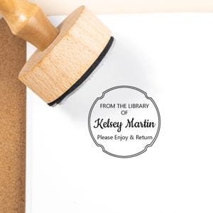 Personalised 4cm Rubber Stamp ,book Stamp,custom Branding Stamp Set ...