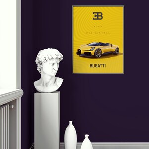 2024 Bugatti W16 Mistral Poster | Luxury Hypercar Art Print | Digital ...