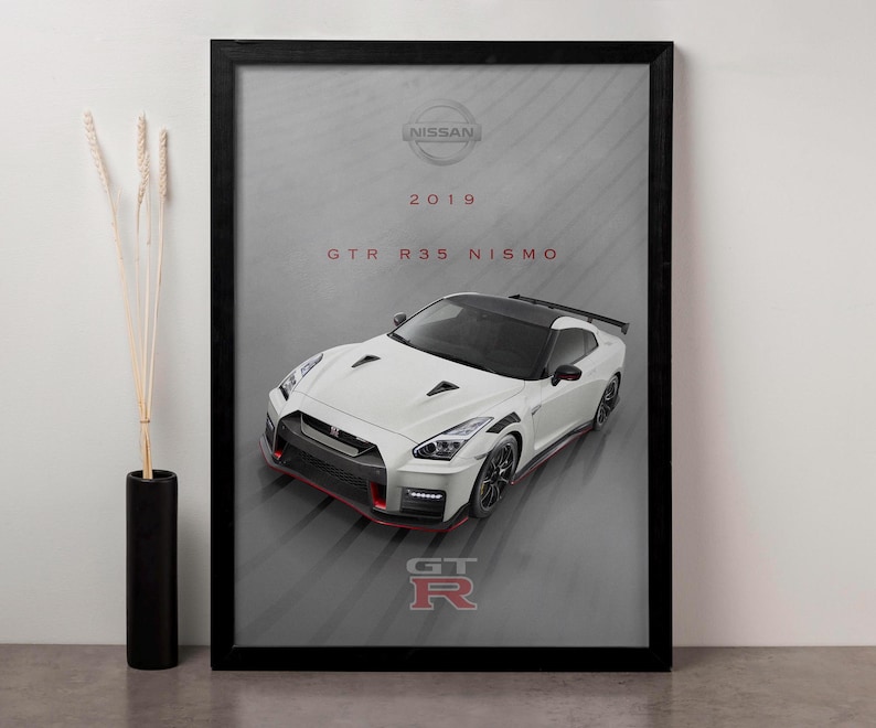 2019 Nissan GTR R35 Nismo Poster - Digital Art for Car Enthusiasts ...