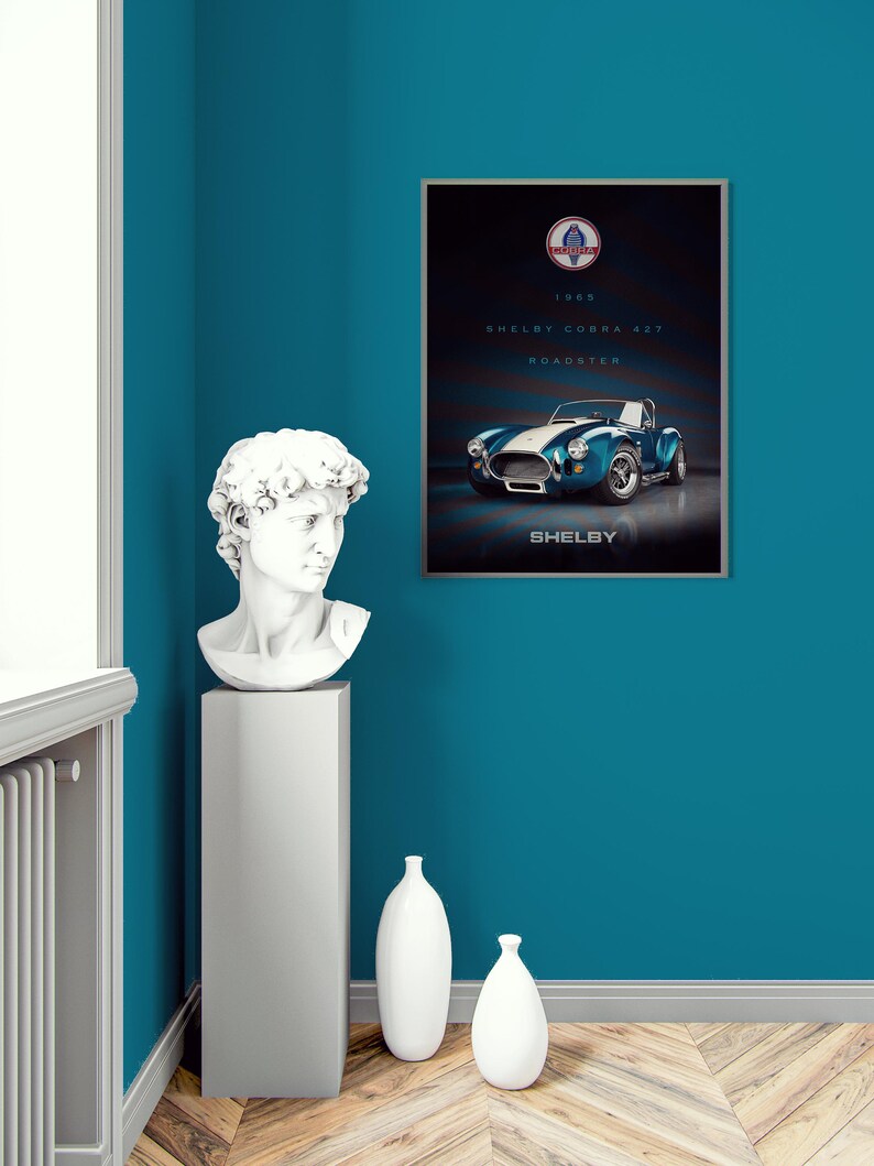 1965 Shelby Cobra 427 Roadster Poster | Classic American Muscle Car Art ...