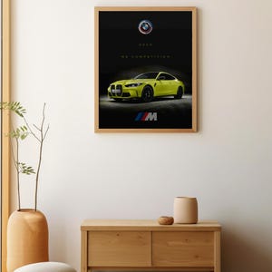 BMW M4 Competition Digital Poster - High-performance M Series Art Print ...