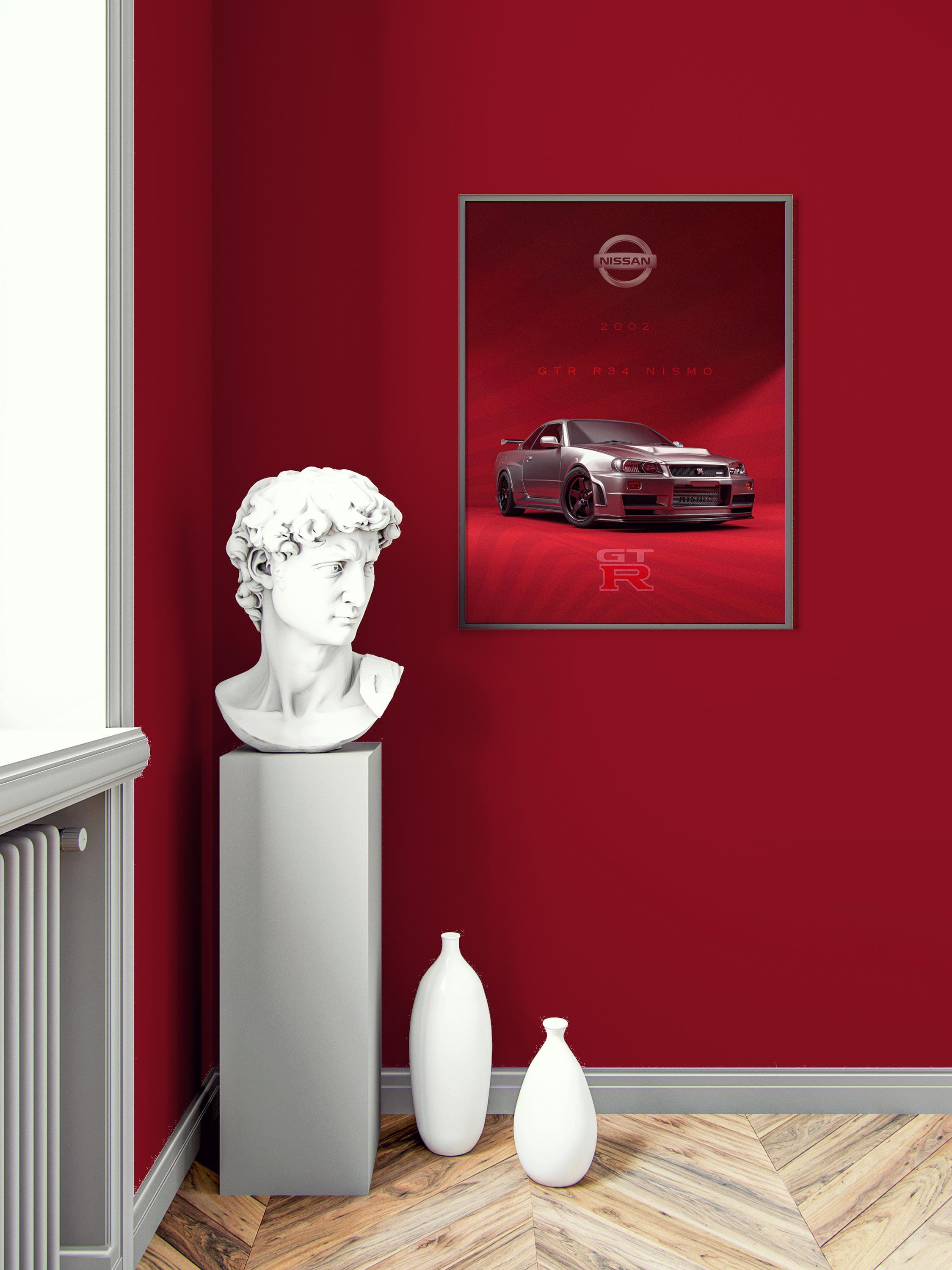 2002 Nissan GTR R34 Nismo Poster - High-resolution Digital Download ...