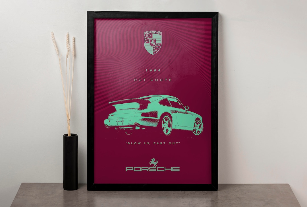 Porsche RCT Coupe Poster: Vintage Sports Car Art (digital Download) - Etsy