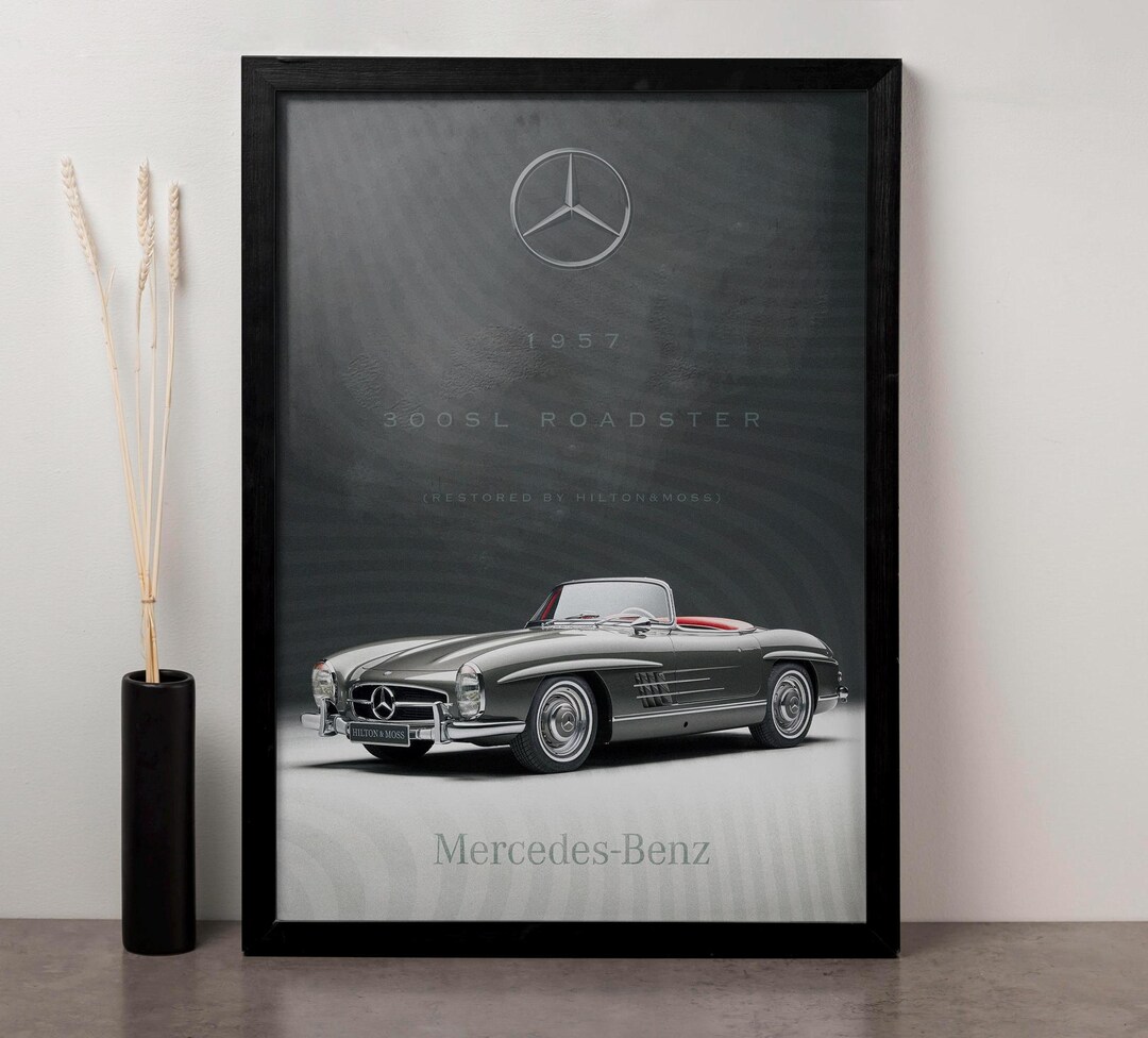 1957 Mercedes-benz 300SL Roadster Poster - High-resolution Digital ...