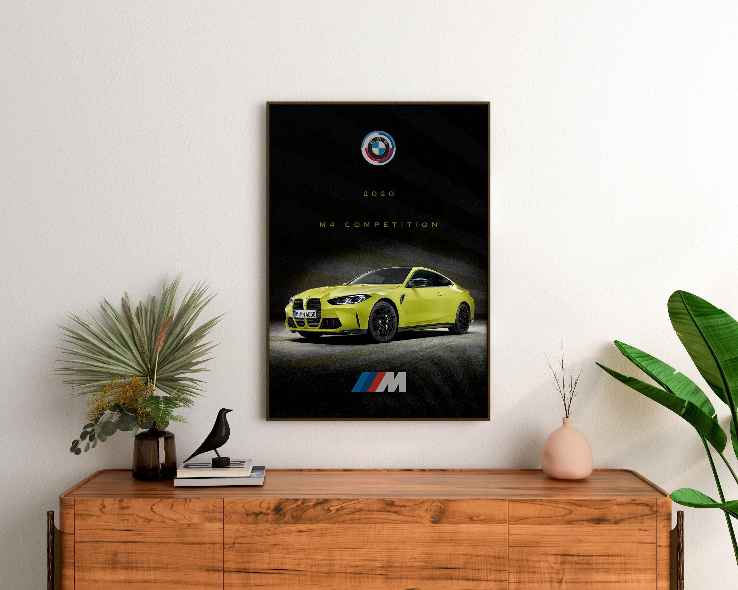 BMW M4 Competition Digital Poster - High-performance M Series Art Print ...