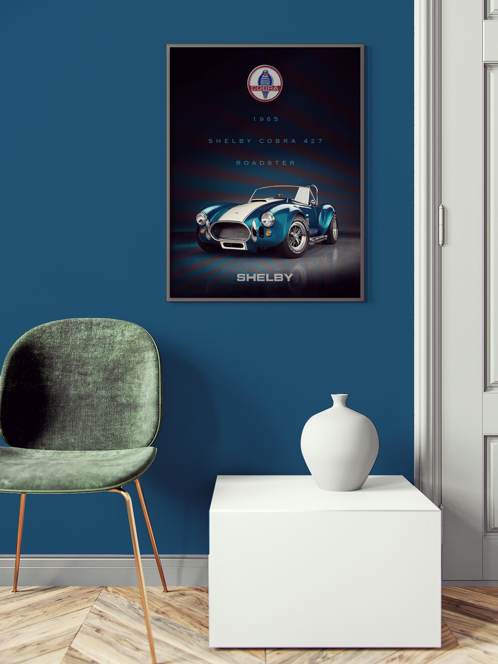 1965 Shelby Cobra 427 Roadster Poster | Classic American Muscle Car Art ...