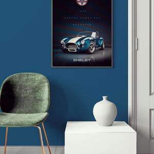 1965 Shelby Cobra 427 Roadster Poster | Classic American Muscle Car Art ...