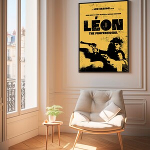 Leon: the Professional Poster Cult Classic Movie Art Jean Reno, Natalie Portman, Gary Oldman ...