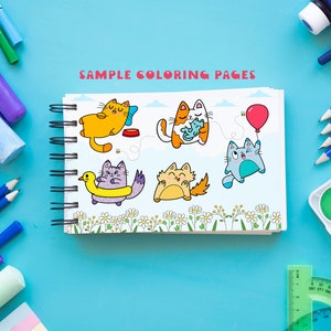 Endless Creativity With Our Cats and Dinos Printable Coloring Page ...