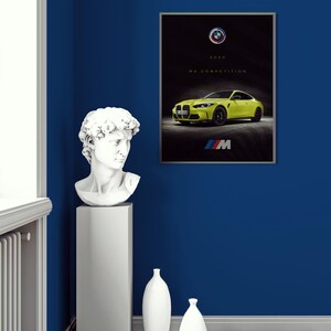 BMW M4 Competition Digital Poster - High-performance M Series Art Print ...
