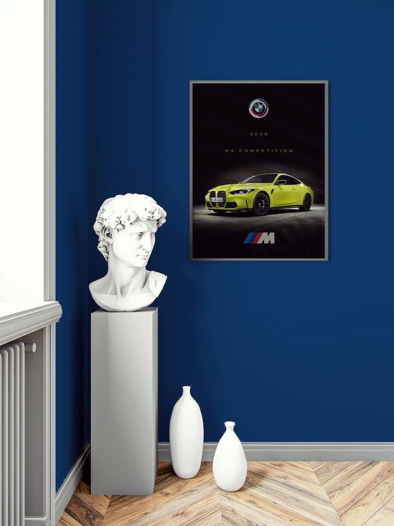 BMW M4 Competition Digital Poster - High-performance M Series Art Print ...