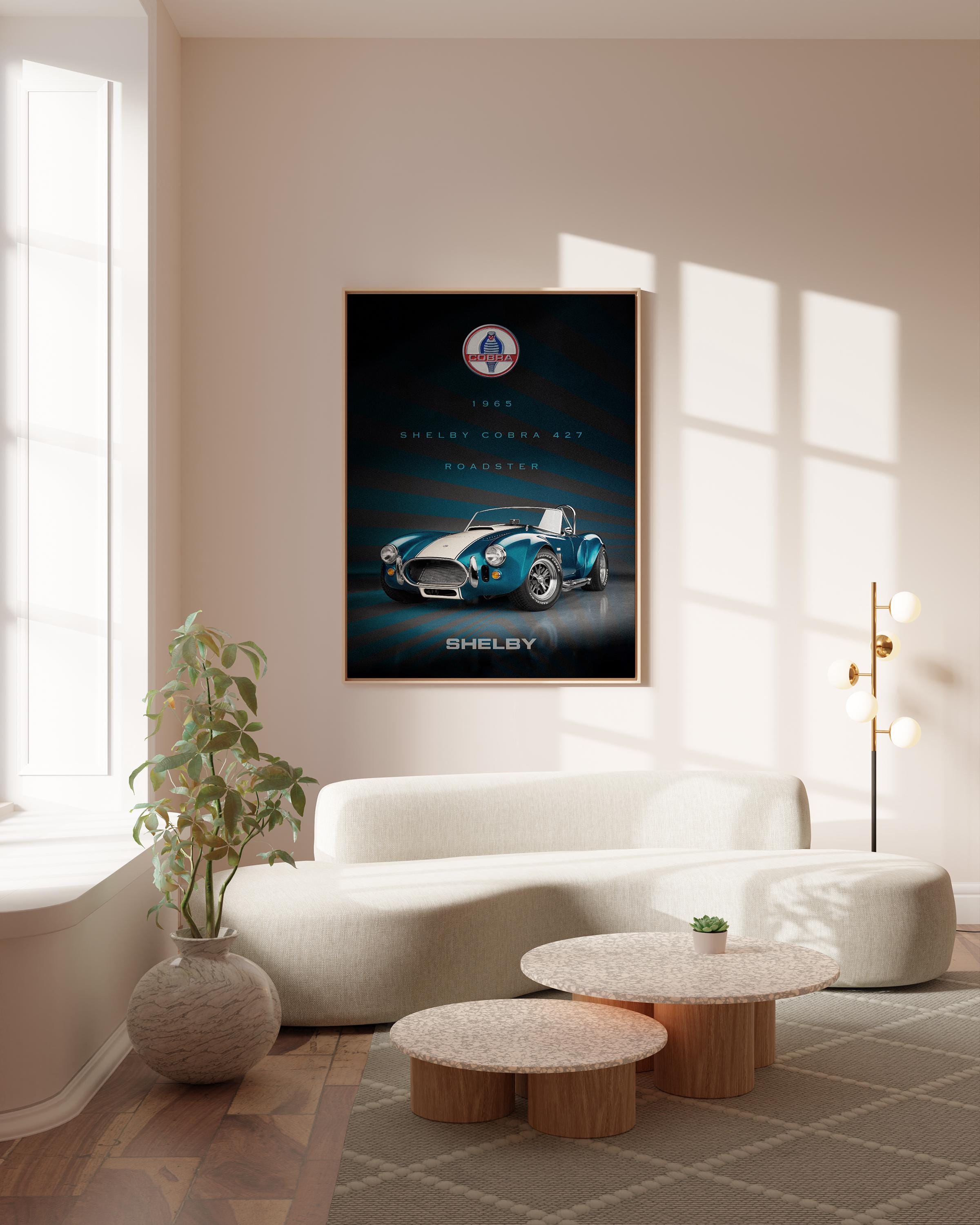 1965 Shelby Cobra 427 Roadster Poster | Classic American Muscle Car Art ...