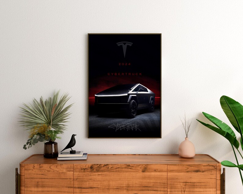 2024 Tesla Cybertruck Poster – High-resolution Digital Download ...