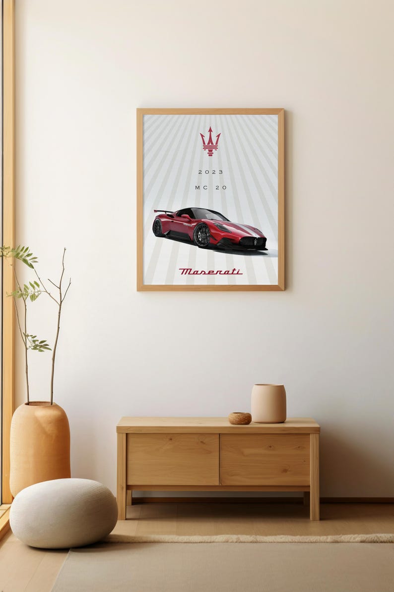 Maserati MC20 Poster: 2023 Supercar Wall Art (digital Download) - Etsy