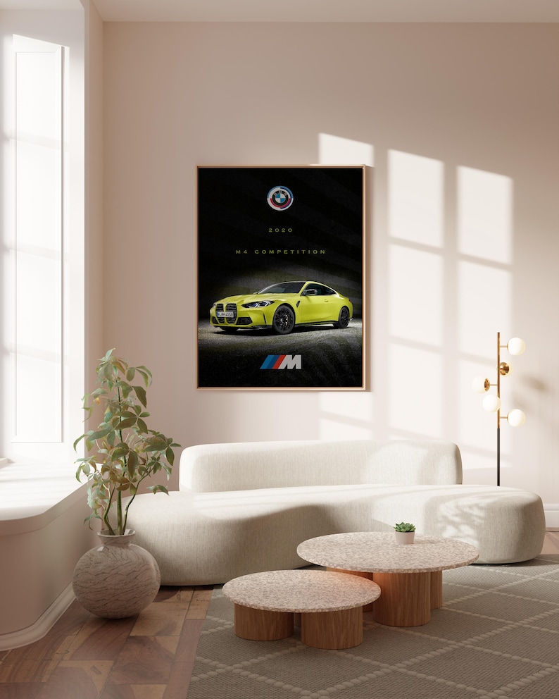 BMW M4 Competition Digital Poster - High-performance M Series Art Print ...