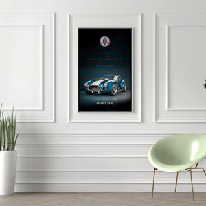 1965 Shelby Cobra 427 Roadster Poster | Classic American Muscle Car Art ...