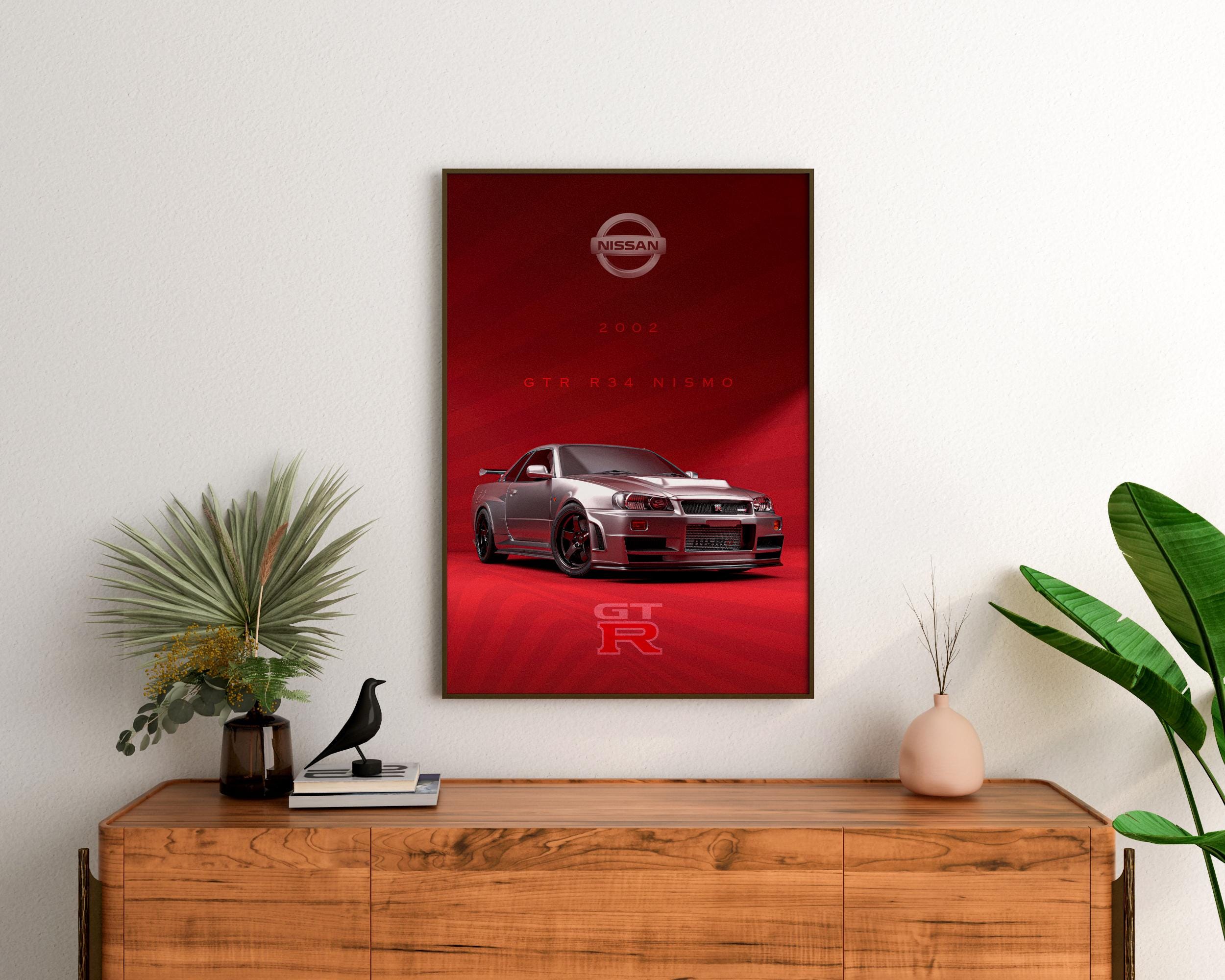 2002 Nissan GTR R34 Nismo Poster - High-resolution Digital Download ...