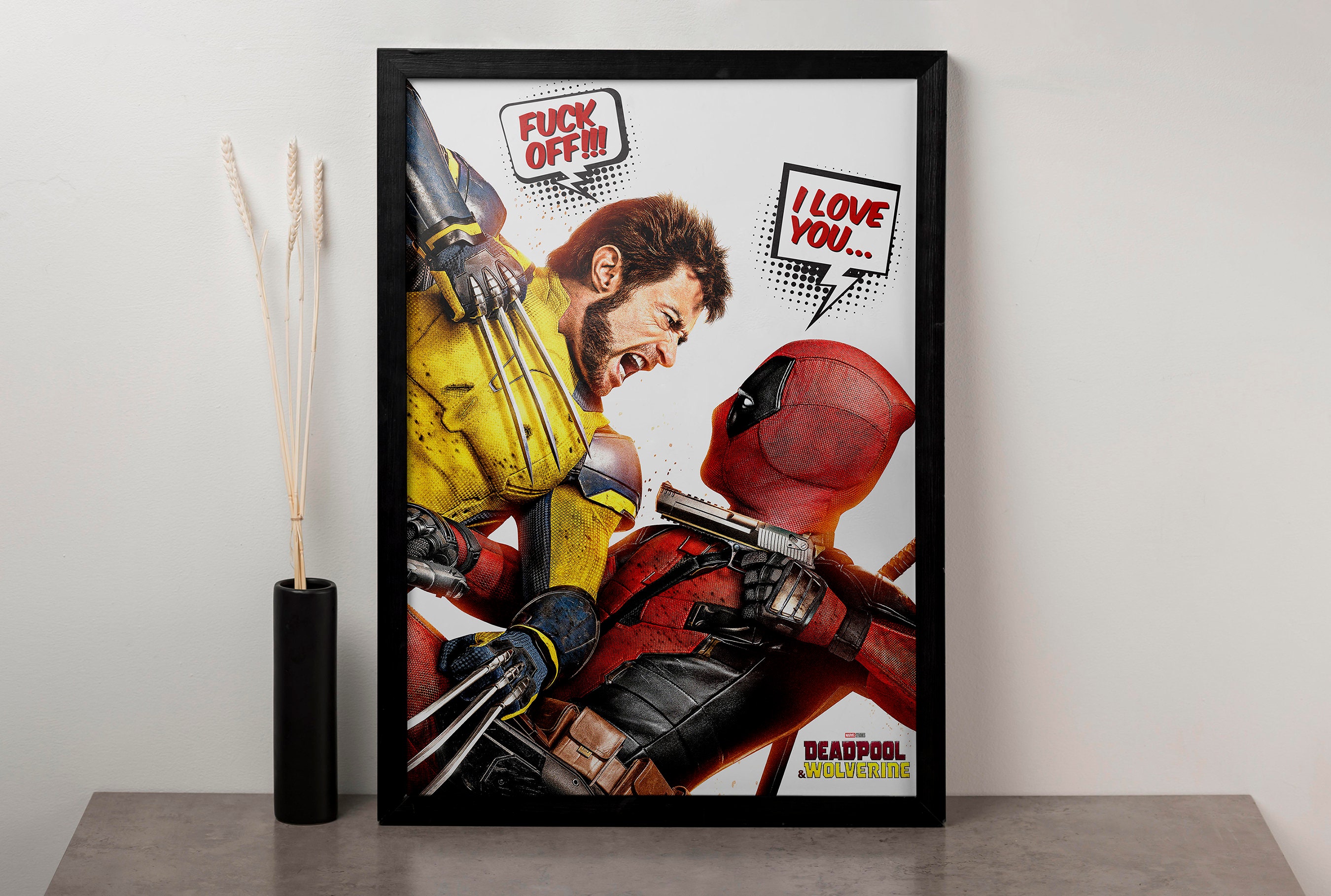 Deadpool and Wolverine Digital Poster Marvel Comic Art Home Decor ...