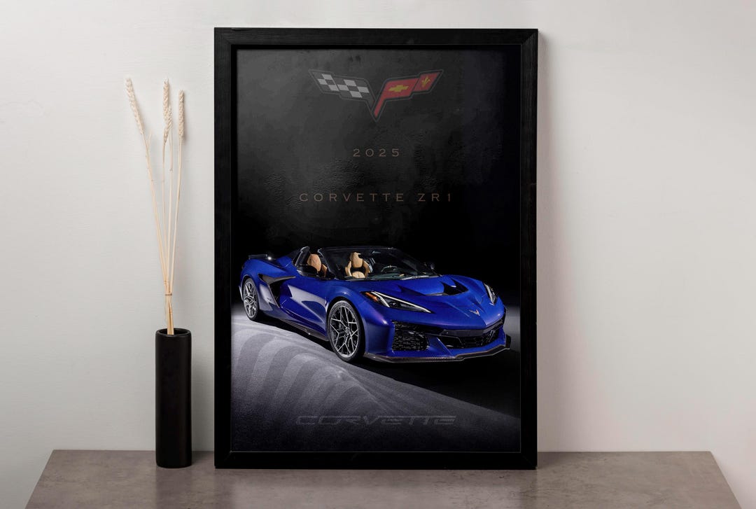 2025 Chevrolet Corvette ZR1 Poster – High-resolution Digital Download ...