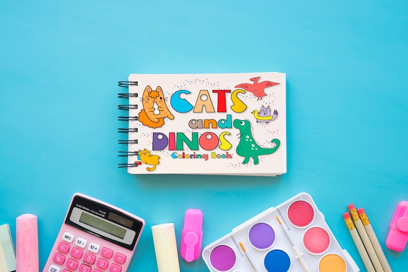 Endless Creativity With Our Cats and Dinos Printable Coloring Page ...