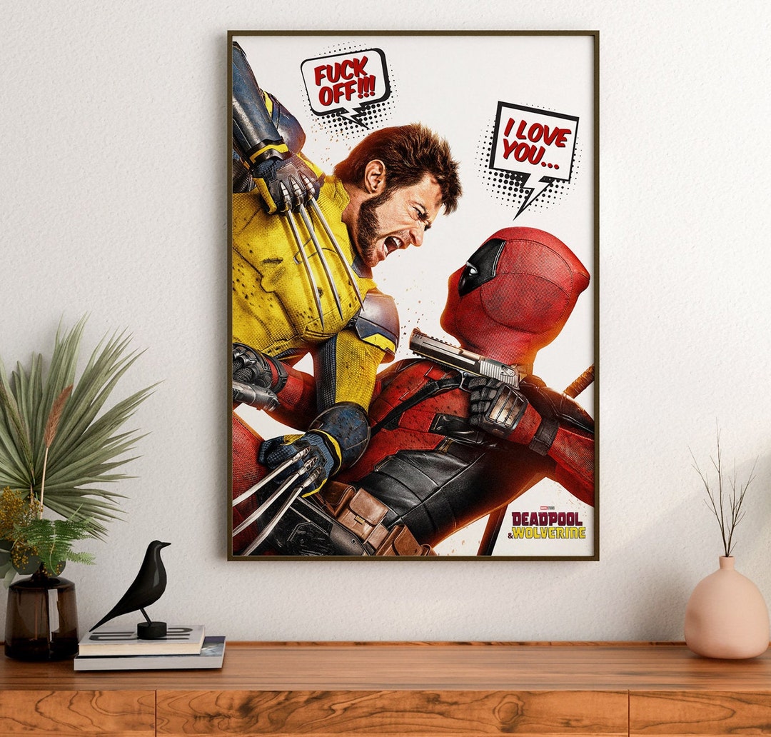 Deadpool and Wolverine Digital Poster Marvel Comic Art Home Decor ...