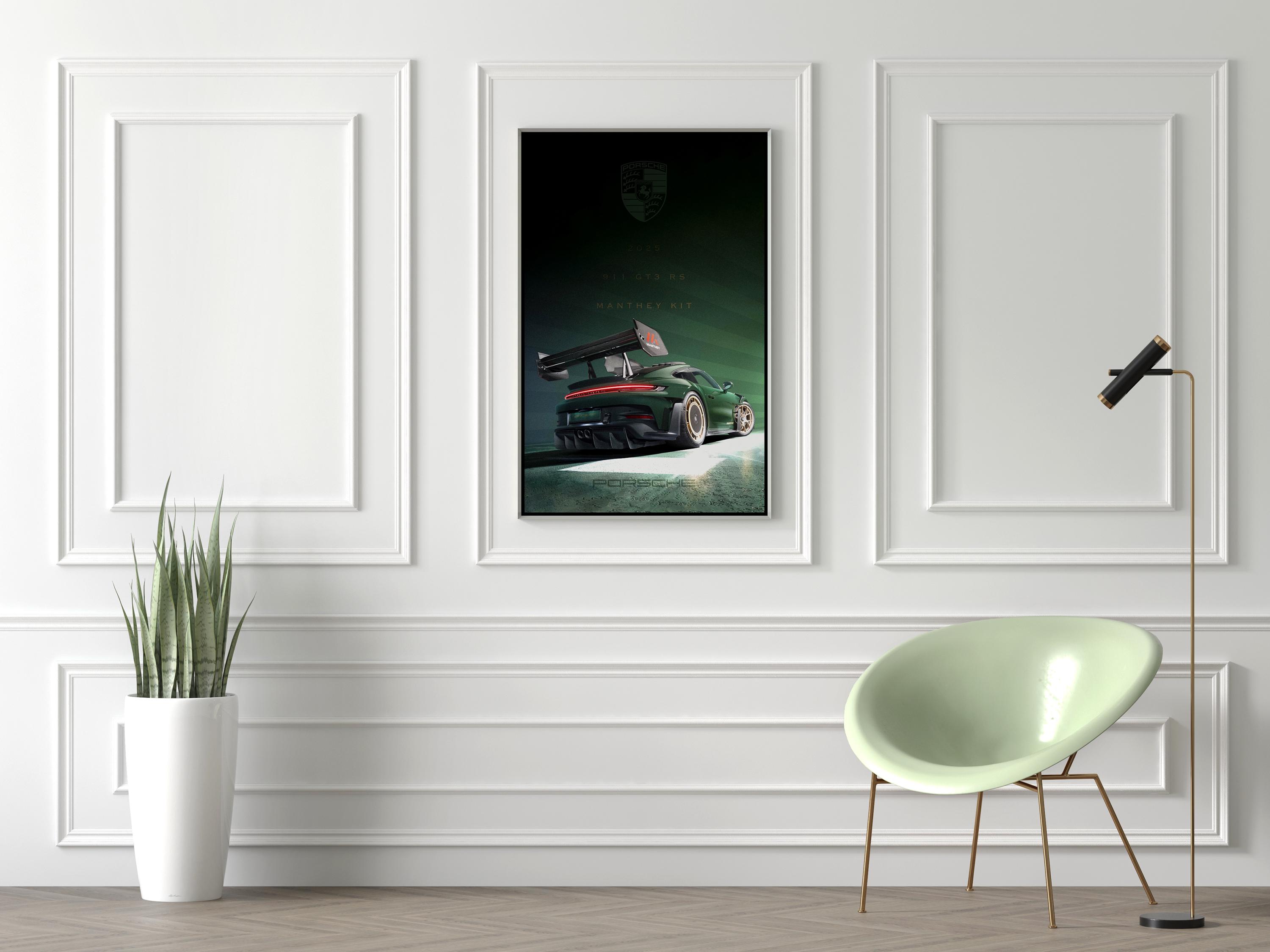 Porsche 911 GT3 RS Manthey Kit Poster: Supercar Wall Art (digital ...