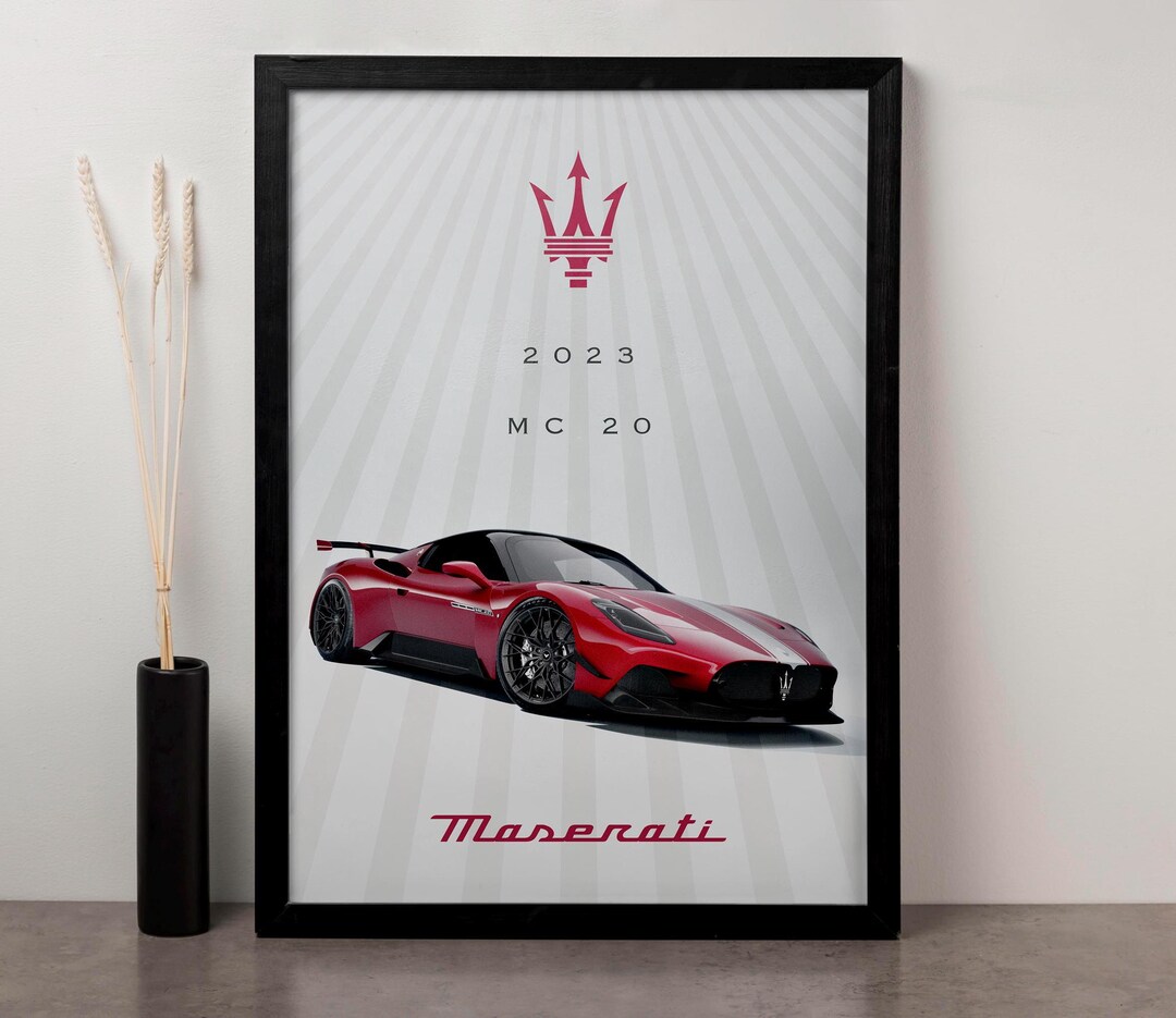 Maserati MC20 Poster: 2023 Supercar Wall Art (digital Download) - Etsy