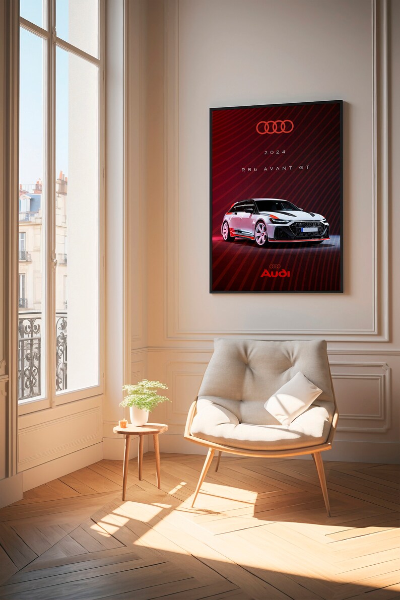 Audi RS6 Avant GT Digital Poster - High-quality Luxury Car Art - Etsy