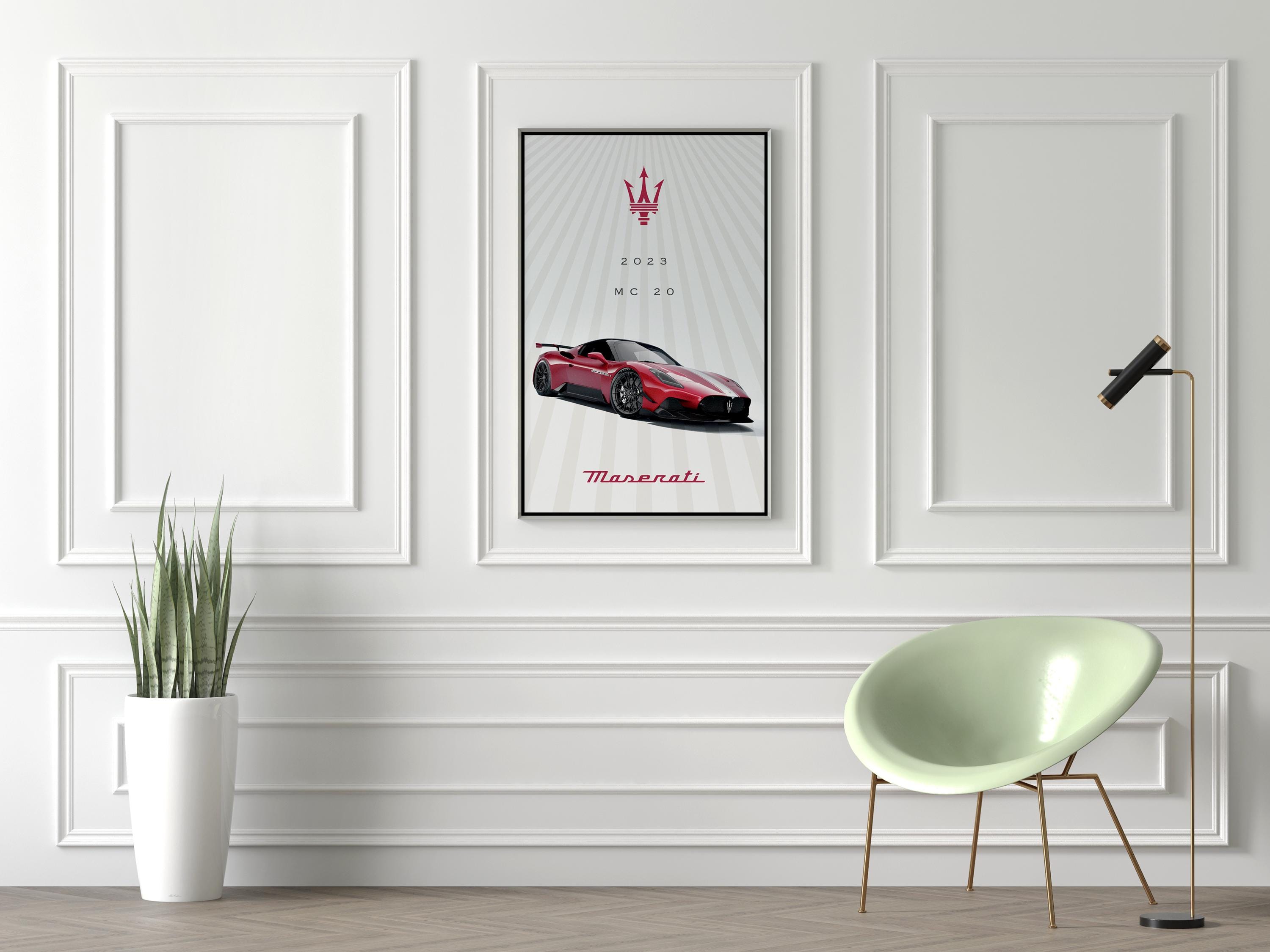 2023 Maserati MC20 Digital Poster - High-performance Maserati Supercar ...