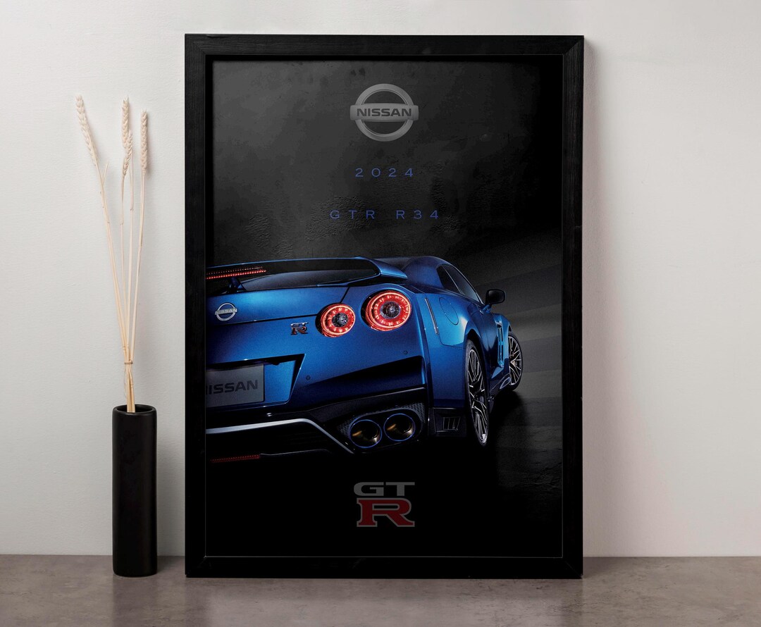 2024 Nissan GTR R34 Poster - High-resolution Digital Download, JDM ...