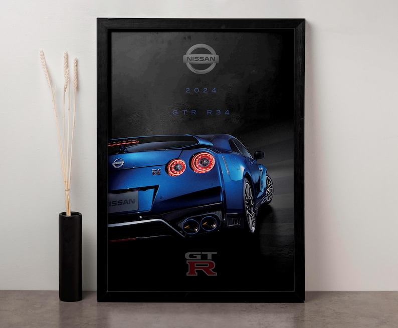 2024 Nissan GTR R34 Poster - High-resolution Digital Download, JDM ...