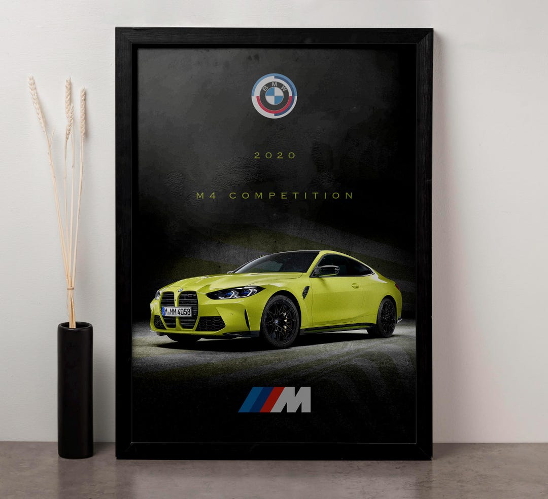 BMW M4 Competition Digital Poster - High-performance M Series Art Print ...