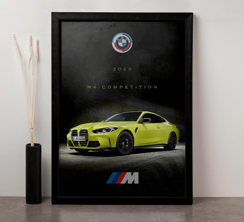 BMW M4 Competition Digital Poster - High-performance M Series Art Print ...