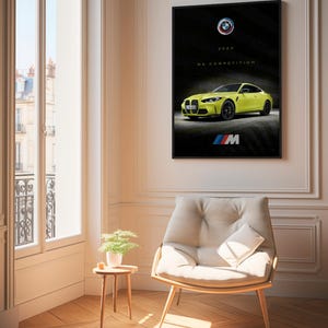 BMW M4 Competition Digital Poster - High-performance M Series Art Print ...
