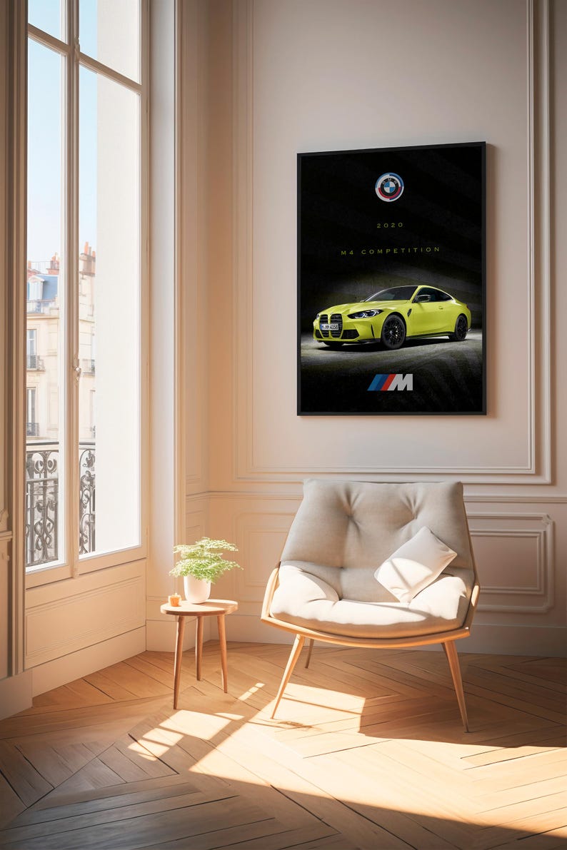 BMW M4 Competition Digital Poster - High-performance M Series Art Print ...