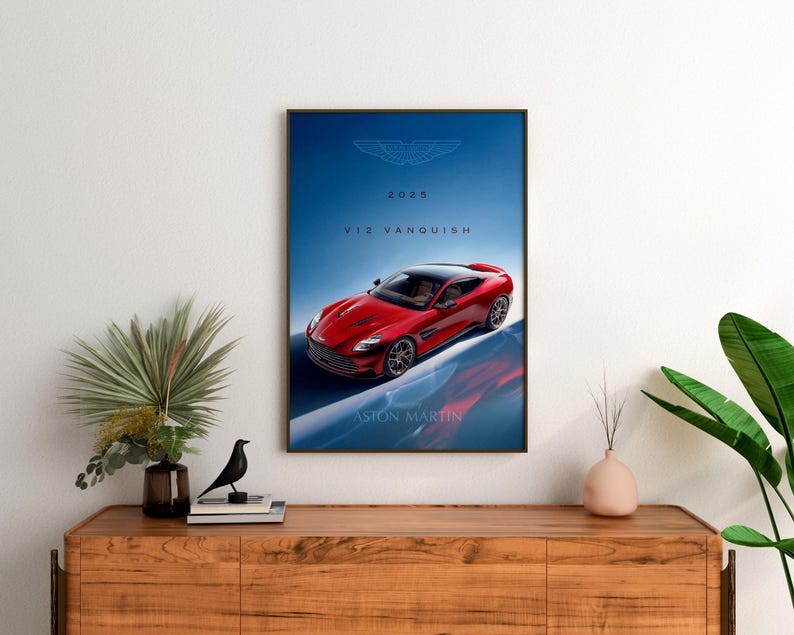 2025 Aston Martin V12 Vanquish Poster - High-resolution Digital ...