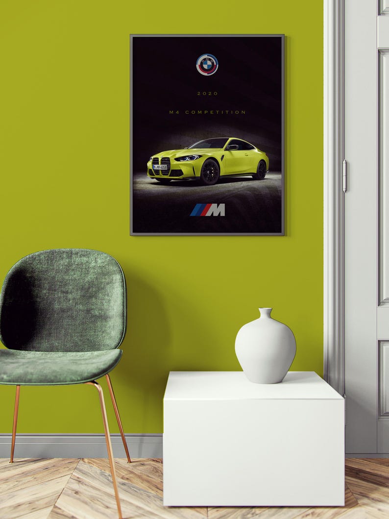 BMW M4 Competition Digital Poster - High-performance M Series Art Print ...