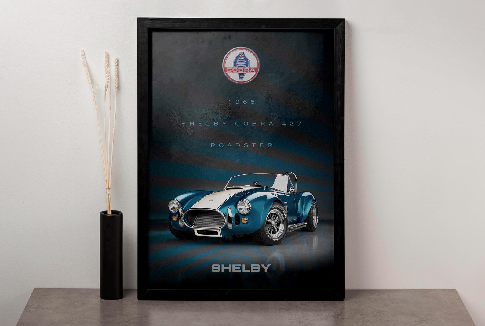 1965 Shelby Cobra 427 Roadster Poster | Classic American Muscle Car Art ...