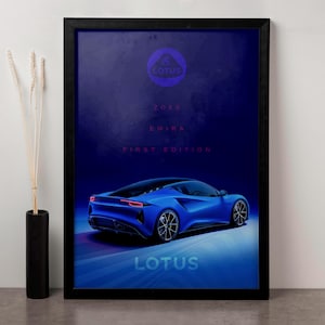 Lotus Emira First Edition Digital Poster - Luxury Sports Car Art Print ...