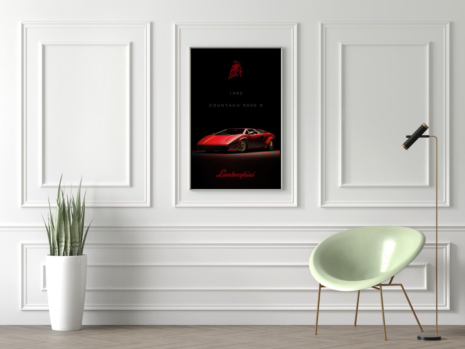 1982 Lamborghini Countach 5000 S Poster | Classic Supercar Art Print ...