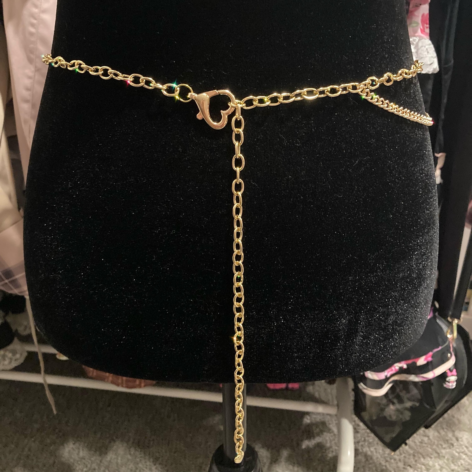 Agejo Gyaru Heart Chain Belt - Etsy