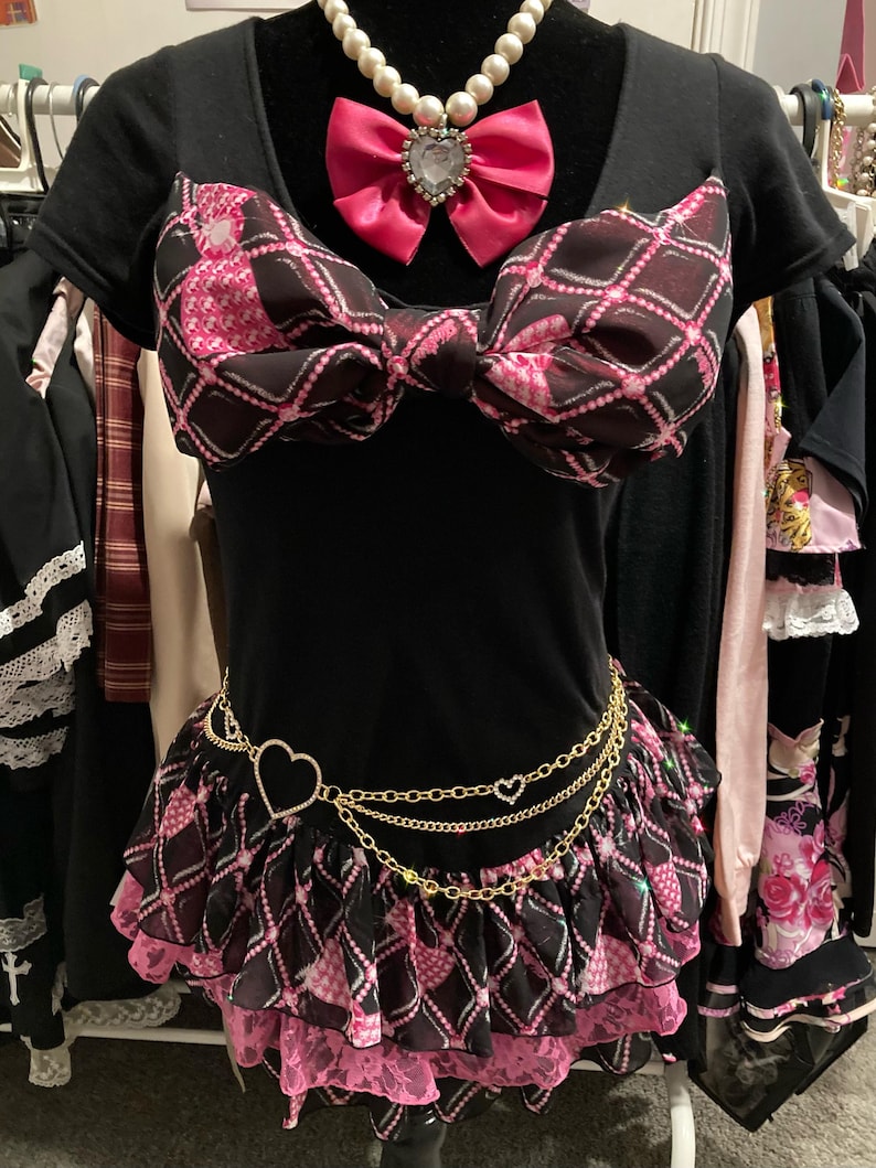 Agejo Gyaru Heart Chain Belt - Etsy